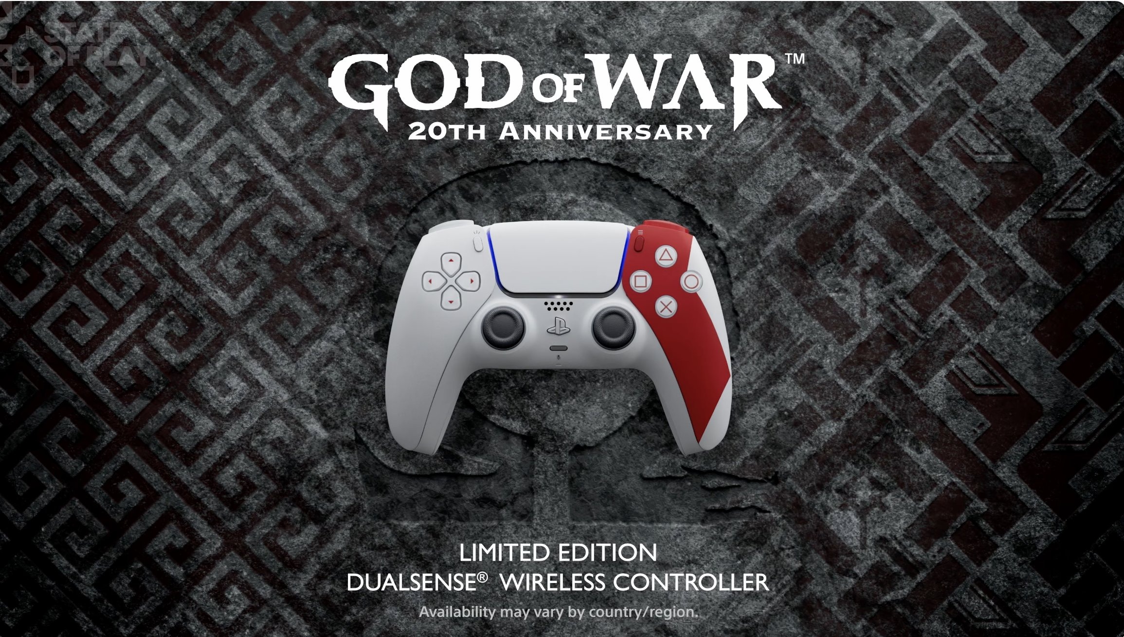 God of War 20th Anniversary Limited Edition DualSense Controller ...